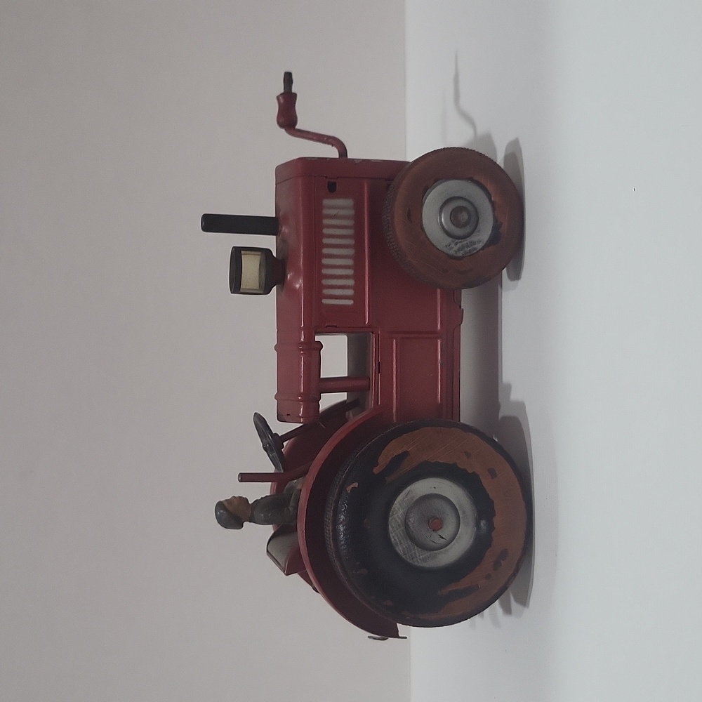 Vtg 1939 Wwii German Wind Up Tractor - Gem